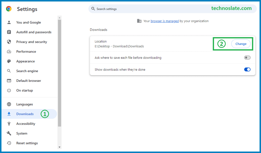 How to Change Download Location in Google Chrome - Firefox